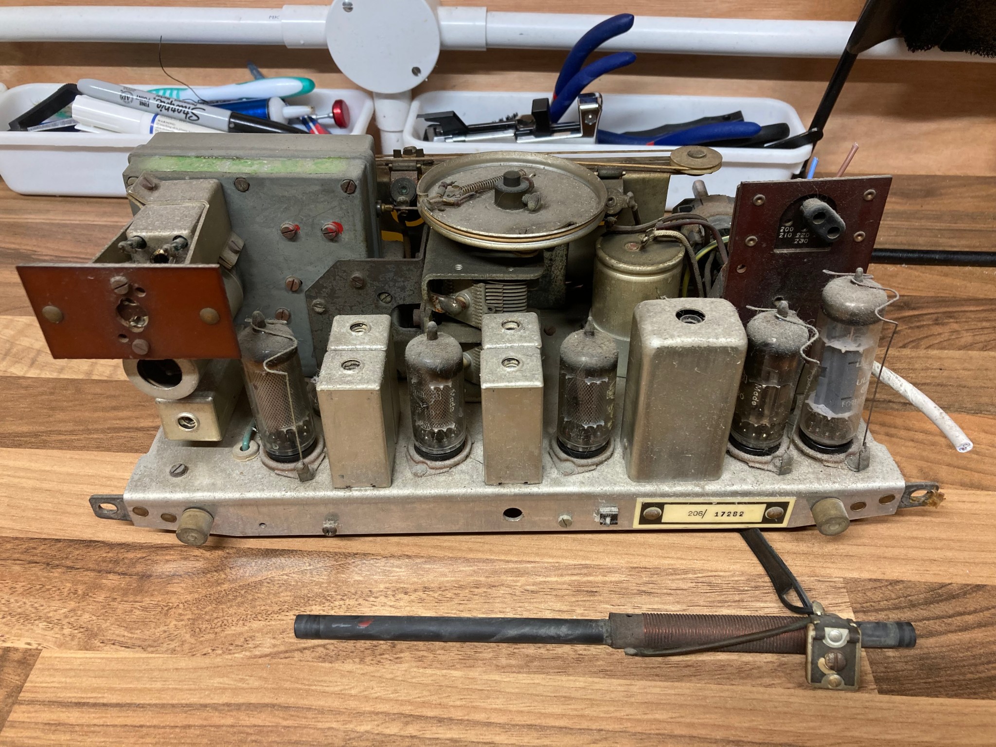 1956 Bush VHF90 Vacuum Tube Radio Restoration – Adam's Vintage Computer ...